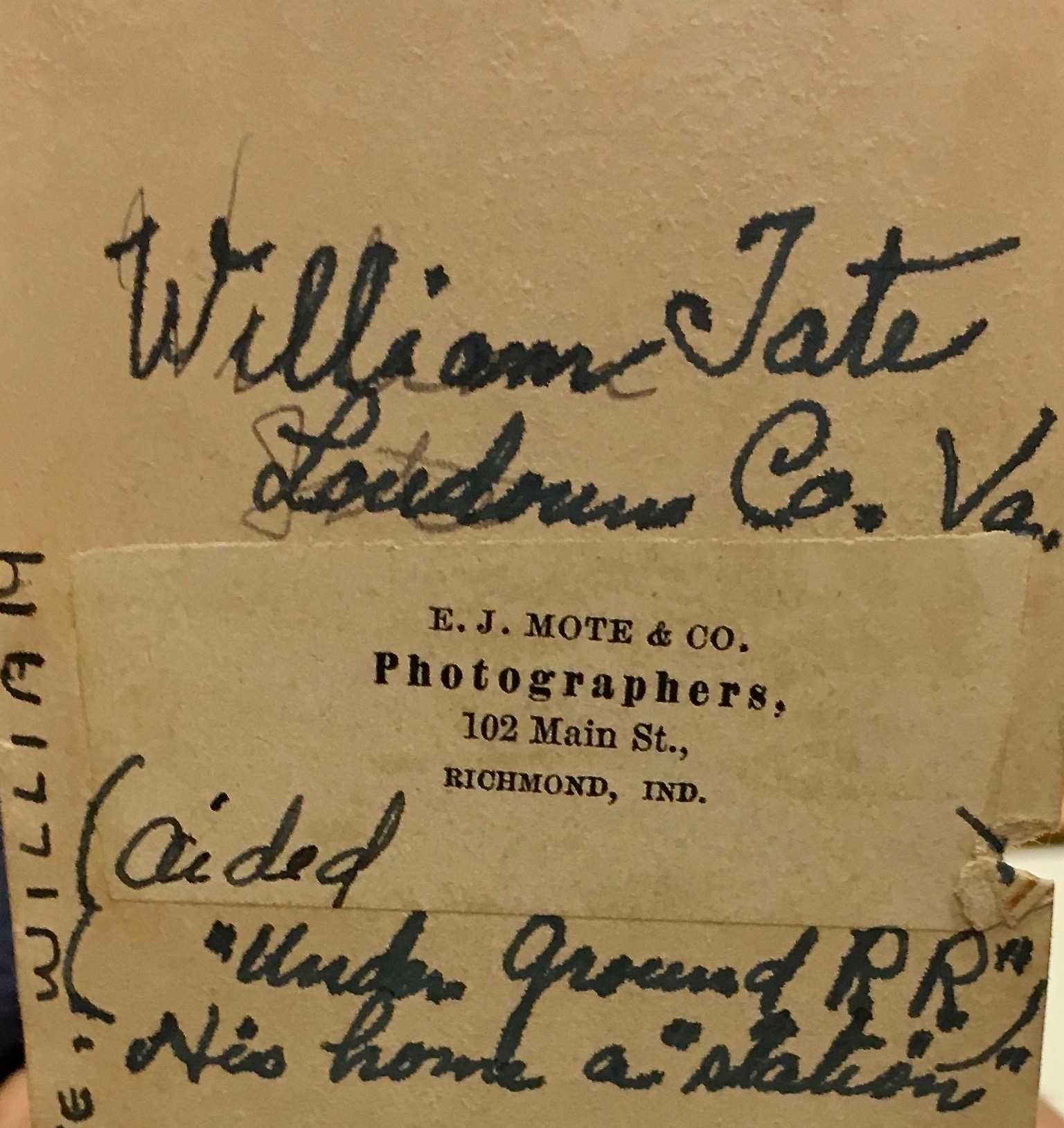 William Tate’s journal of American History – Nest of Abolitionists