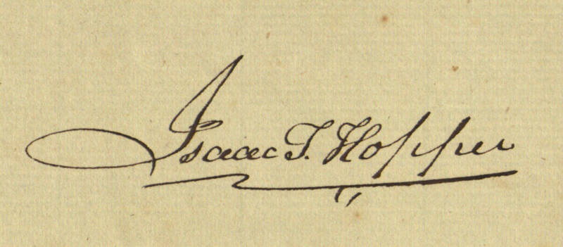 “Esteemed friend…” letters between Isaac T. Hopper and Samuel M. Janney ...